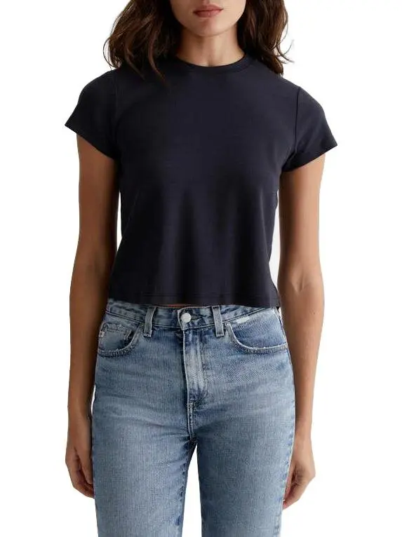 Ag Sadie Crop T-shirt - Super Black