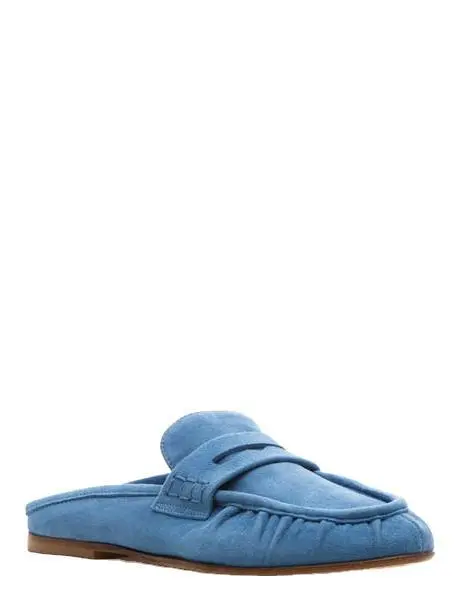 275 CENTRAL Vivien Penny Loafer Mule - Blue