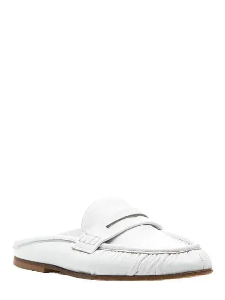 275 CENTRAL Vivien Penny Loafer Mule - White