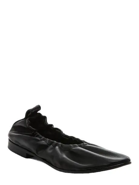 275 CENTRAL Vanna Leather Ballet Flat - Black
