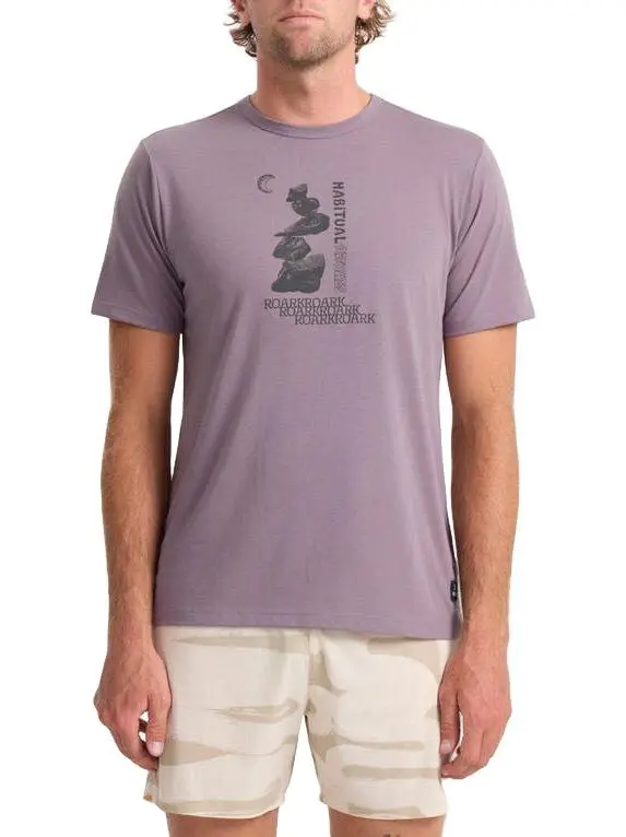 ROARK Mathis Core Performance Graphic T-shirt - Light Purple