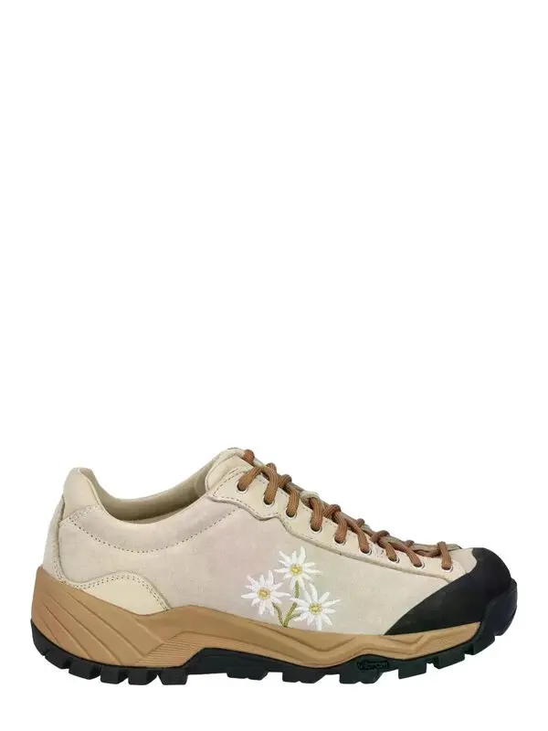 Diemme Movida Embroidered Floral Trail Sneakers - Neutrals