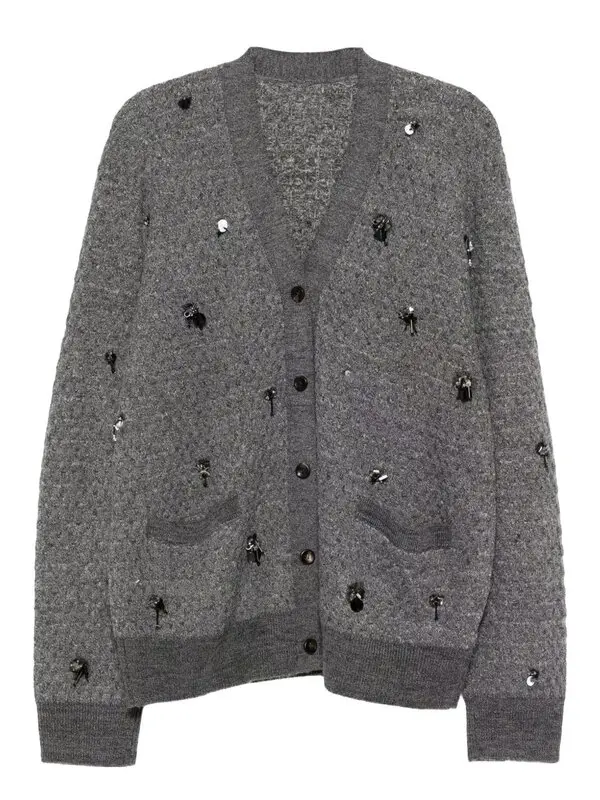 JNBY Beaded Cardigan - Grey