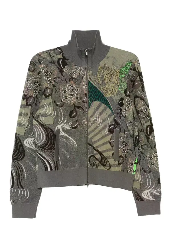 JNBY Patterned Cardigan - Grey