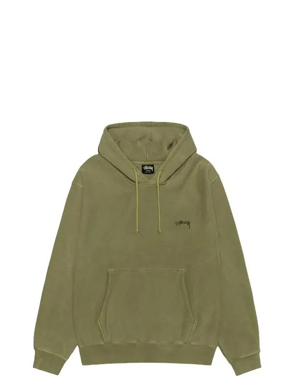 StÜssy Pigment Dyed Hoodie - Olive