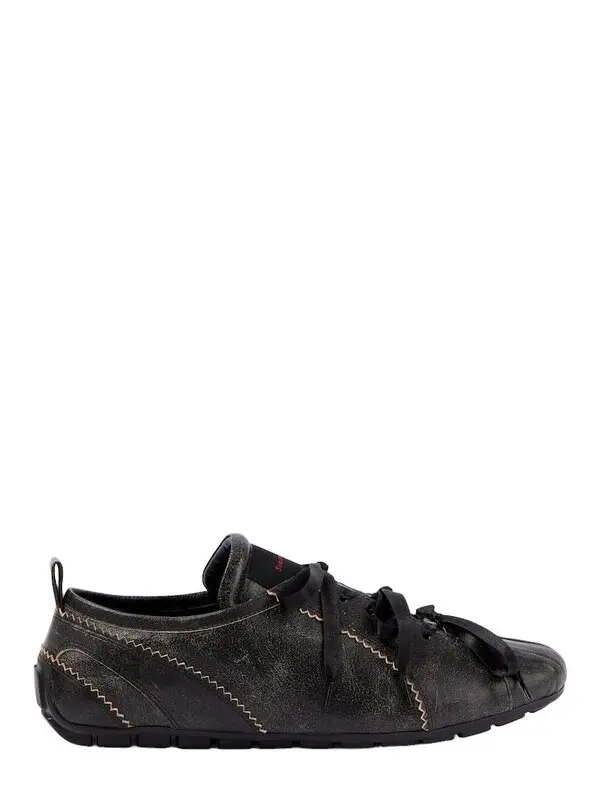 Simone Rocha Ballerina Grip Leather Sneakers - Brown