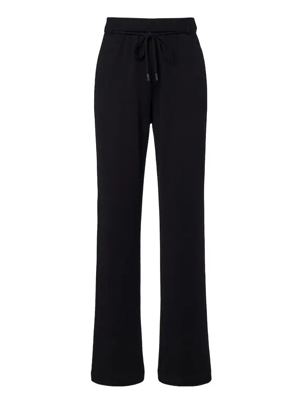 Max Mara Virgin Wool Straight Trousers - Black