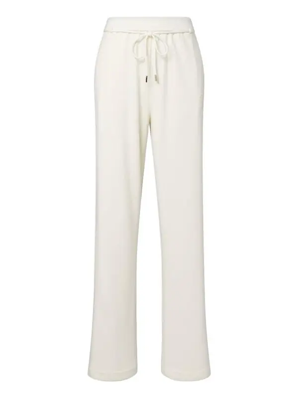 Max Mara Virgin Wool Straight Trousers - White