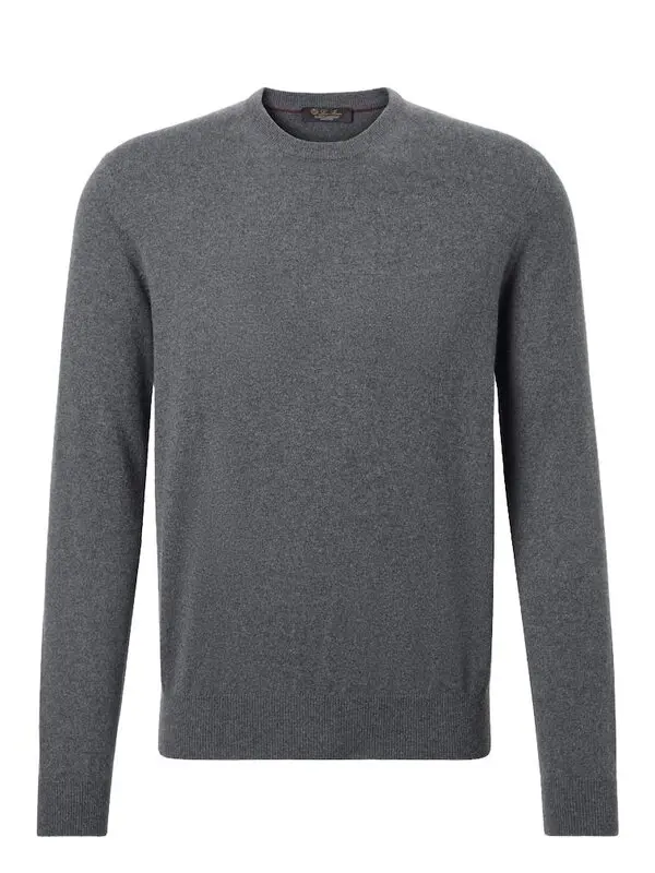 Loro Piana Cashmere Crewneck Sweater - Grey