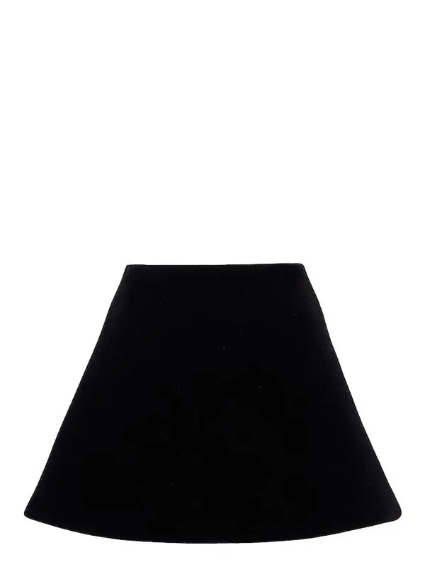 David Koma Mini Velvet Skirt - Black