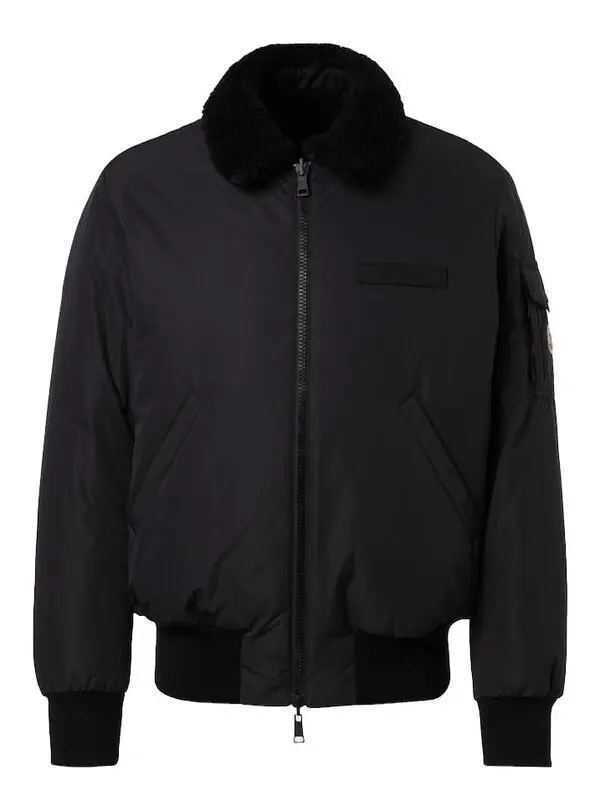 Moncler Maulevrier Reversible Down Bomber Jacket - Black