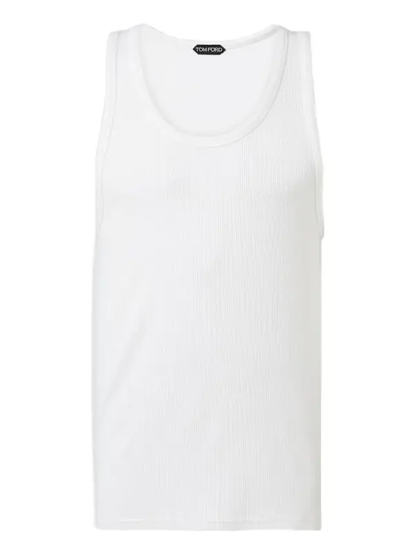 TOM FORD Cotton Tank Top - White