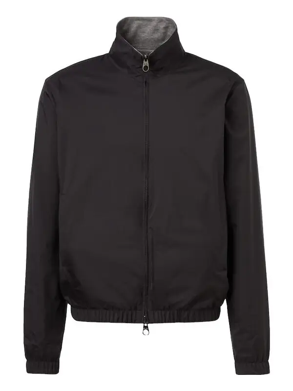 Loro Piana Reversible Cashmere Bomber Jacket - Blue