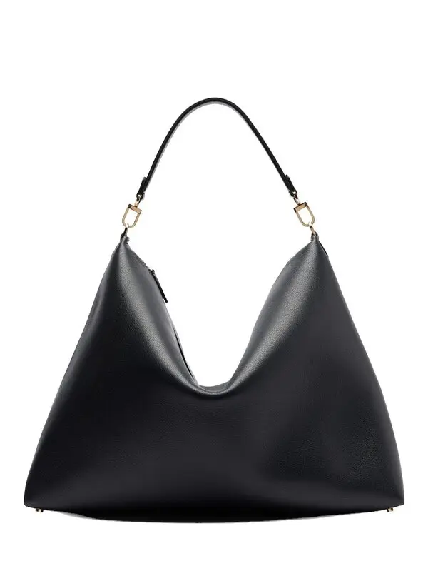 TOTEME Bevel Leather Tote Bag - Black