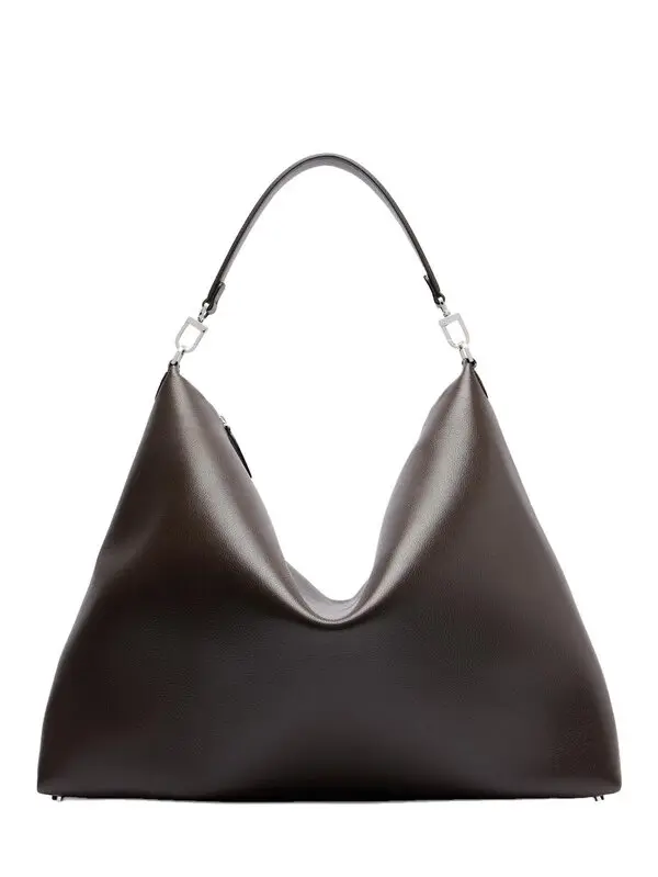 TOTEME Bevel Leather Tote Bag - Brown