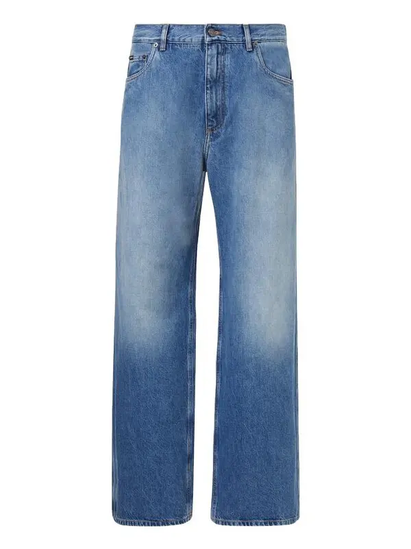 Dolce & Gabbana Mid-rise Wide-leg Jeans - Blue