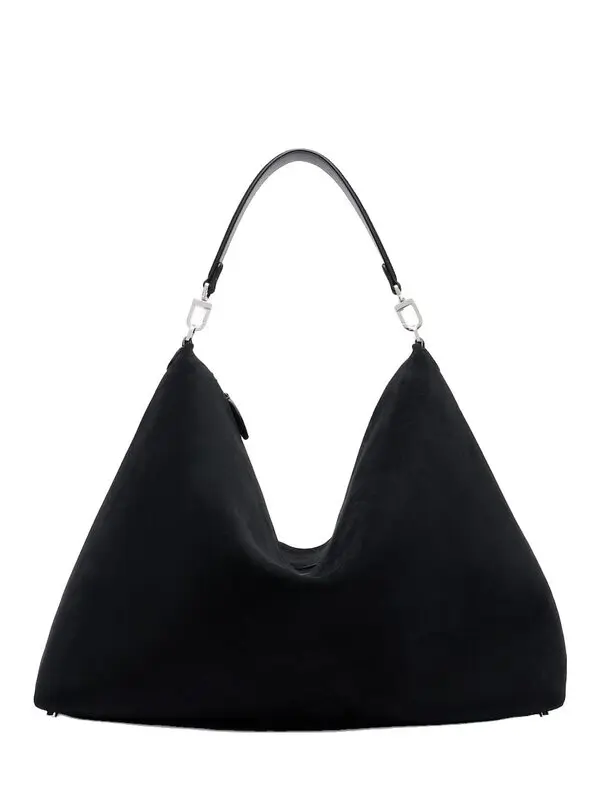 TOTEME Bevel Suede Tote Bag - Black