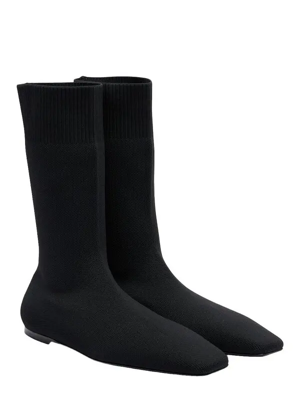 TOTEME Sock Boots - Black
