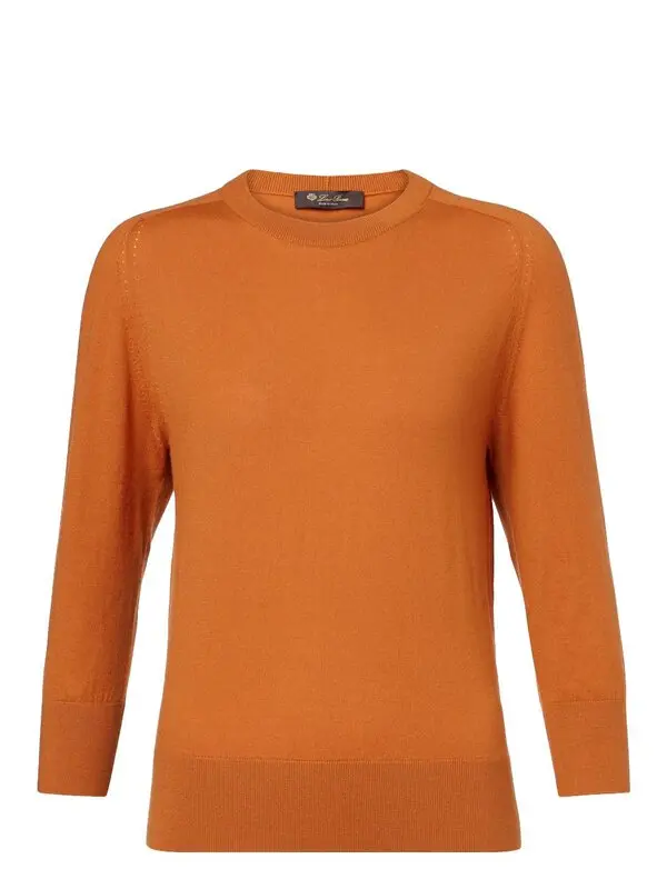 Loro Piana Piuma Cashmere Sweater - Orange