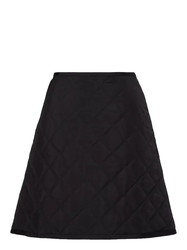 JIL SANDER Quilted Mini Skirt - Black