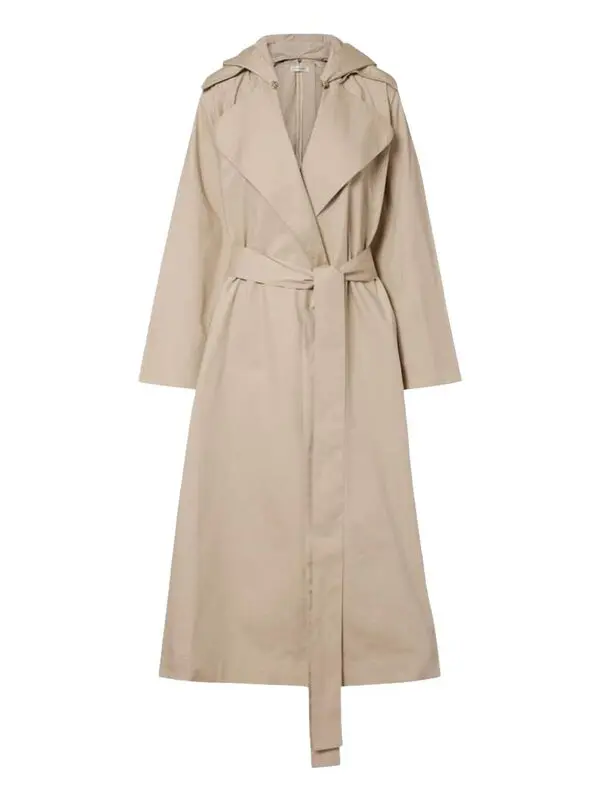 AYA MUSE Cotton Gabardine Trench Coat - Beige