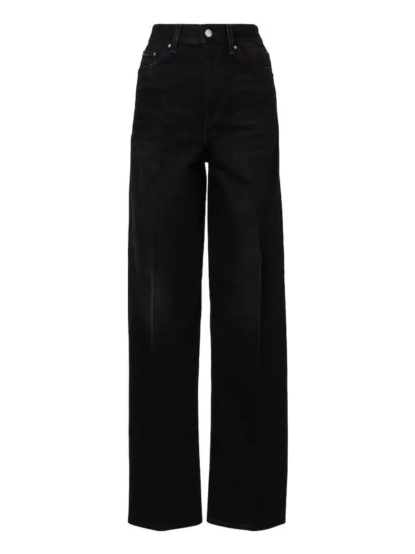 TOTEME High-rise Wide-leg Jeans - Black