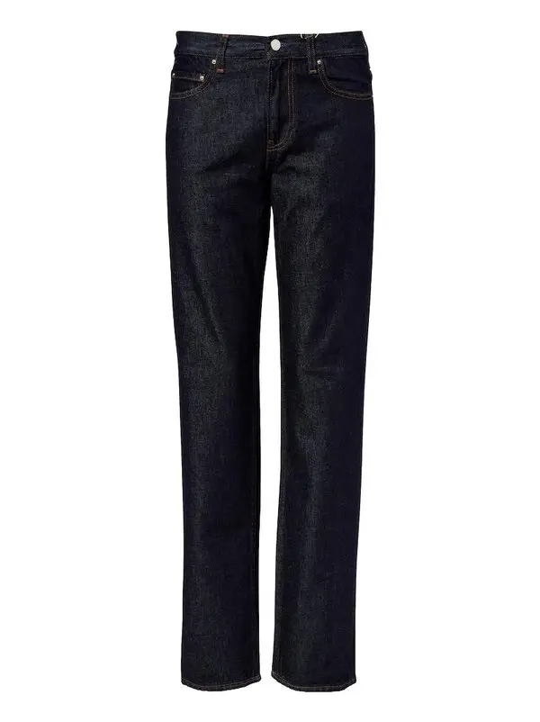 TOTEME Low-rise Straight Jeans In Slate - Blue