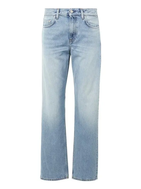 TOTEME Low-rise Straight Leg Jeans In True Vintage - Blue