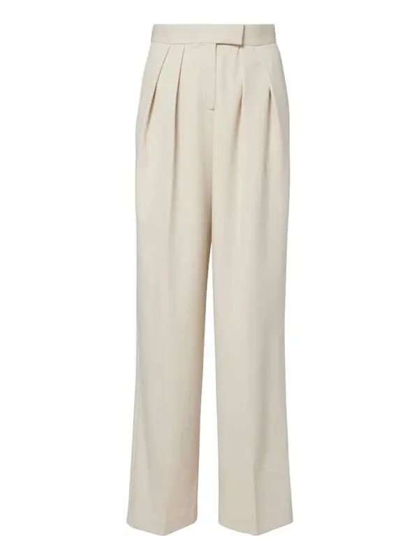 AYA MUSE High-rise Wide-leg Trousers - White