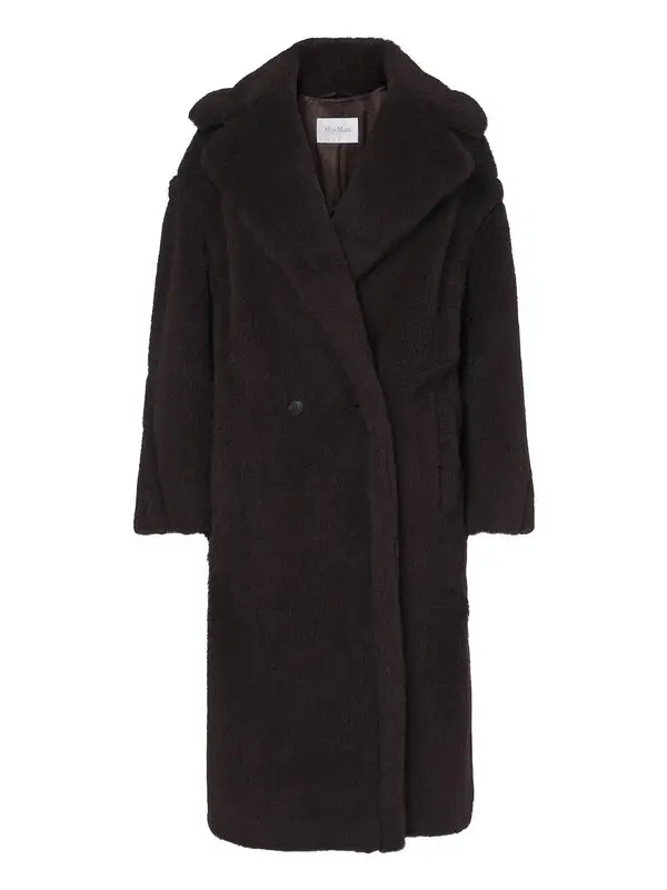 Max Mara Alpaca, Wool, And Silk Teddy Coat - Brown