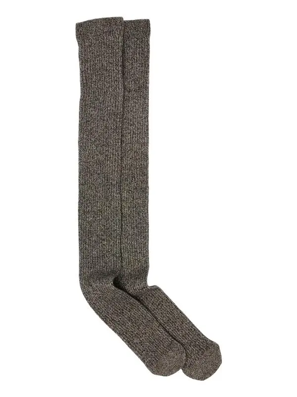 Max Mara Cashmere And Wool-blend Tights - Black