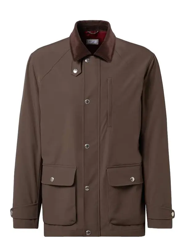 Brunello Cucinelli Corduroy-trimmed Field Jacket - Brown