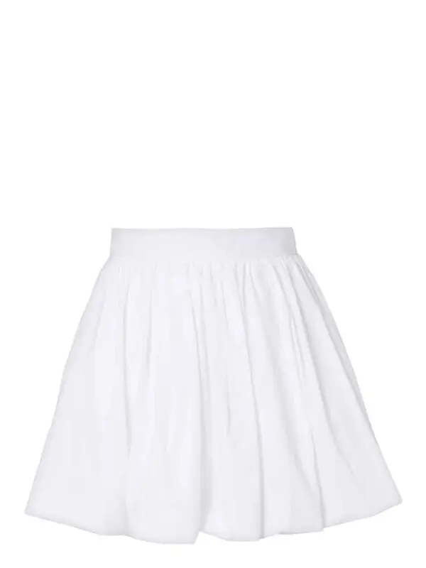 Patou Cotton Poplin Miniskirt - White