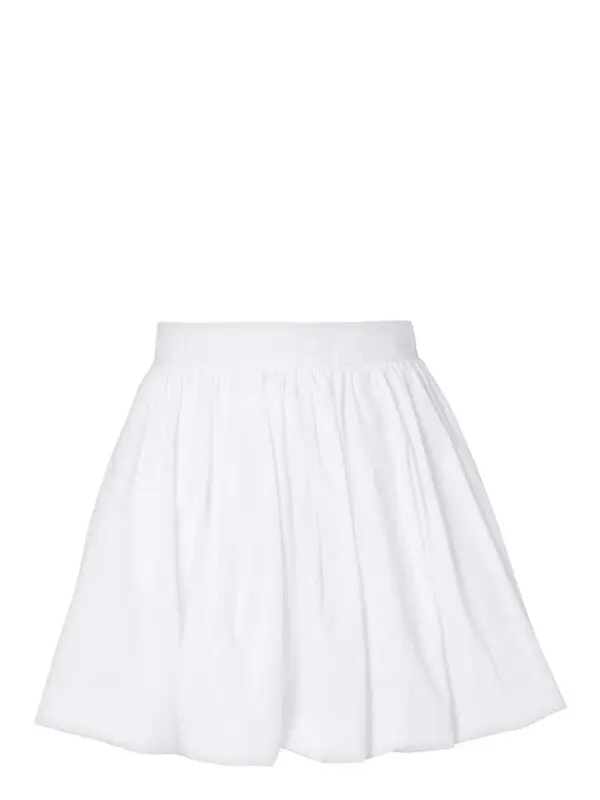 PATOU Cotton Poplin Miniskirt - White