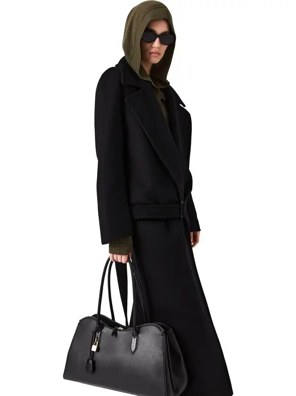Stella McCartney Belted Wool Trench Coat - Black