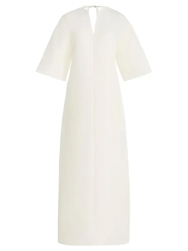 THE ROW Silk Shantung Maxi Dress - White