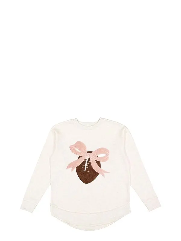 SWEET WINK Football Patch Sweatshirt - Natural