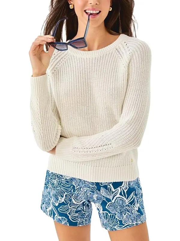 LILLY PULITZER Belgrave Pullover Sweater - Coconut