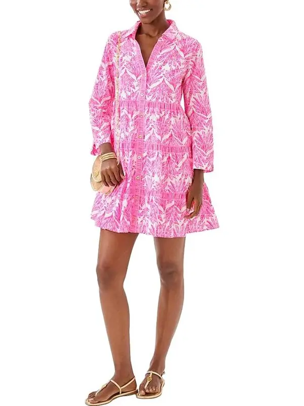 LILLY PULITZER Angie Shirtdress - Pink Bliss Shady Babe