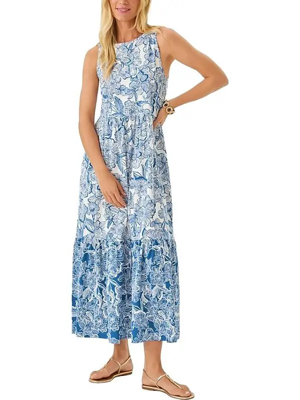 Lilly Pulitzer® Hayleigh Midi Dress - Starlight Navy Unforgettable
