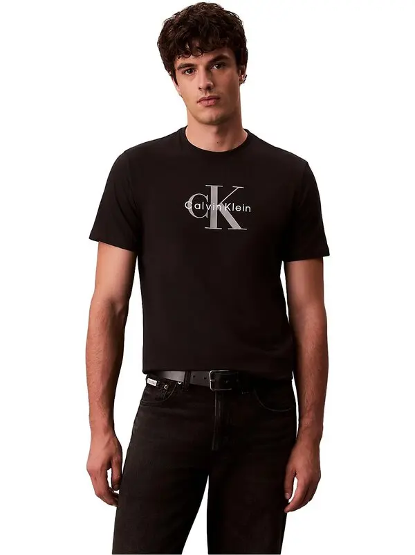 Calvin Klein Monologo Tee - Black