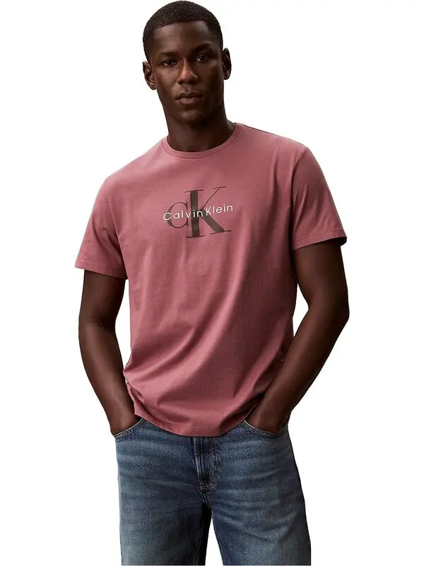 Calvin Klein Monologo Tee - Capri Rose
