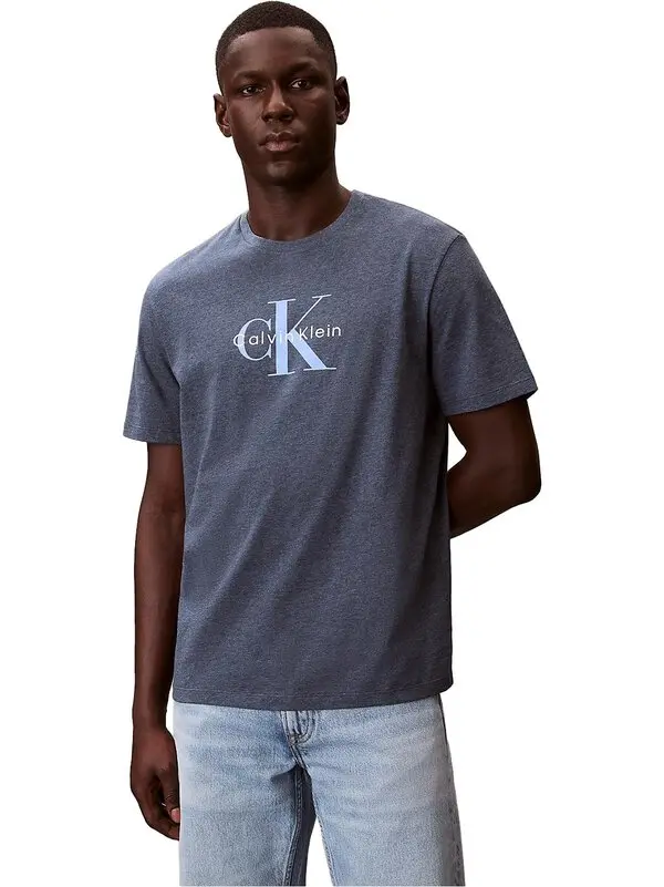 Calvin Klein Monologo Tee - Nearly Navy Heather