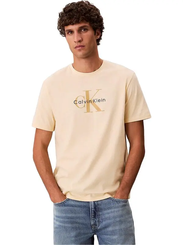 Calvin Klein Monologo Tee - Yellow Heather