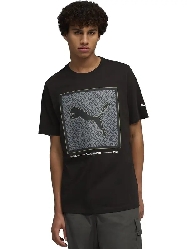 PUMA Pattern Box T-shirt - Black