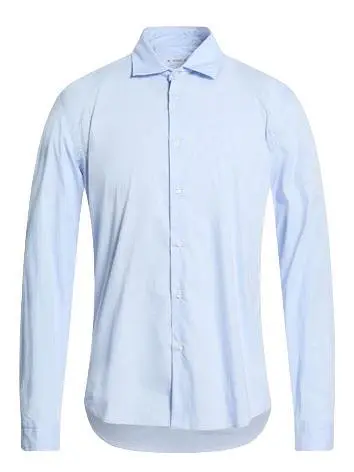 MANUEL RITZ Shirt Size Cotton, Elastane - Blue