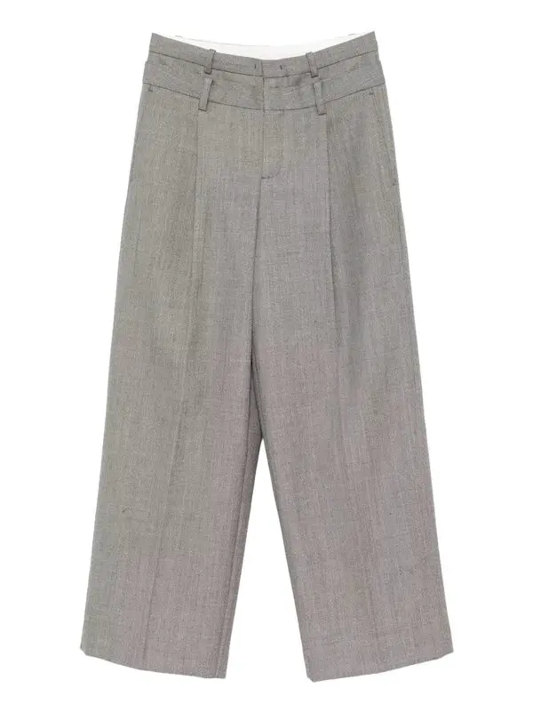 JNBY Wool Layered Trousers - Grey