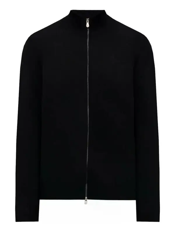 Brunello Cucinelli Zip-neck Cashmere Cardigan - Black
