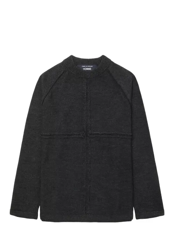 Comme Des Garçons Seam-detail Jumper - Grey