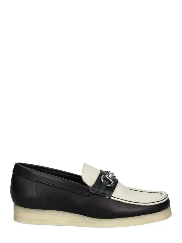 Clarks Two-tone Leather Loafers - Black